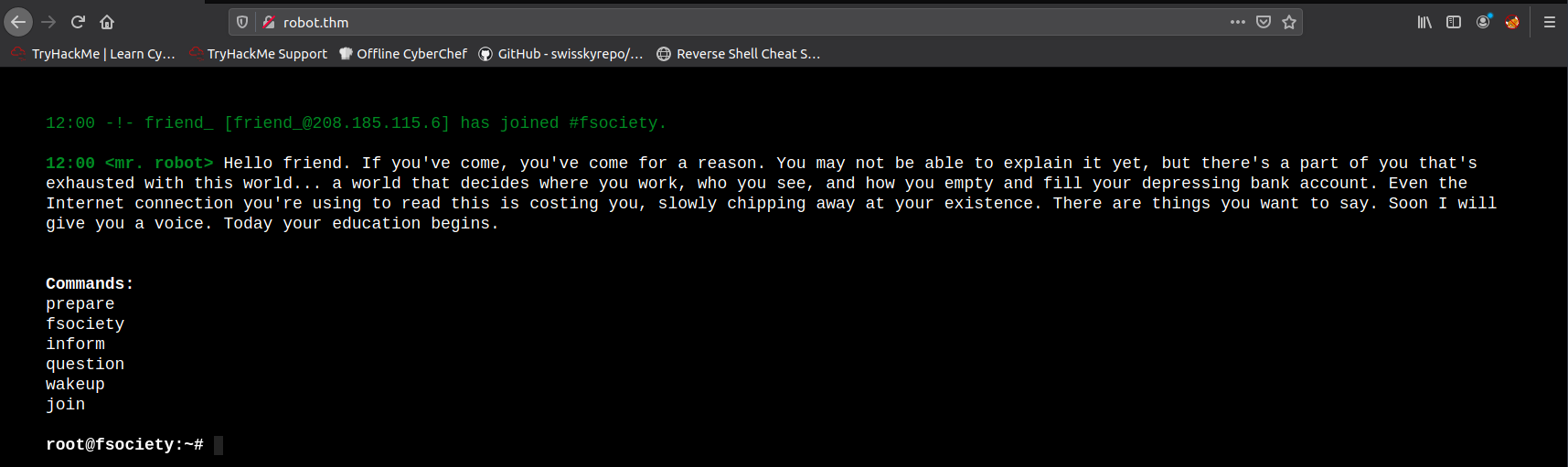 THM Writeup - Mr Robot CTF - Titus74